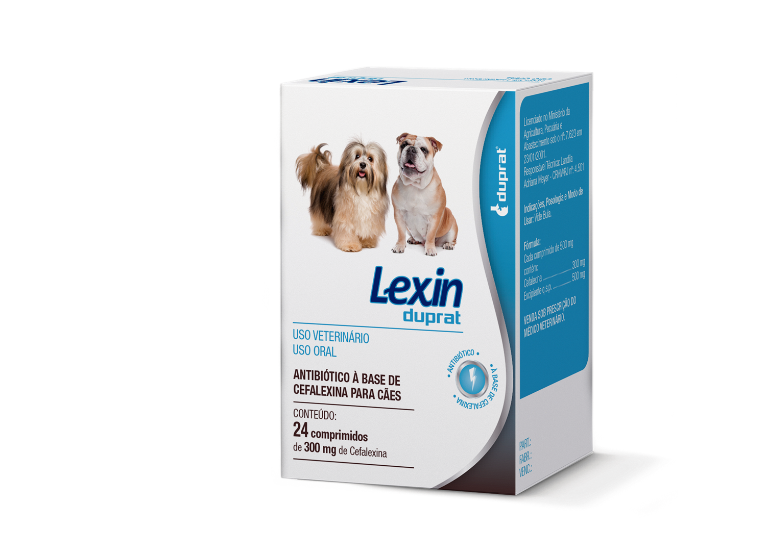 LEXIN 300MG C/24 COMP - PIOVETSS COMERCIO PET LTDA