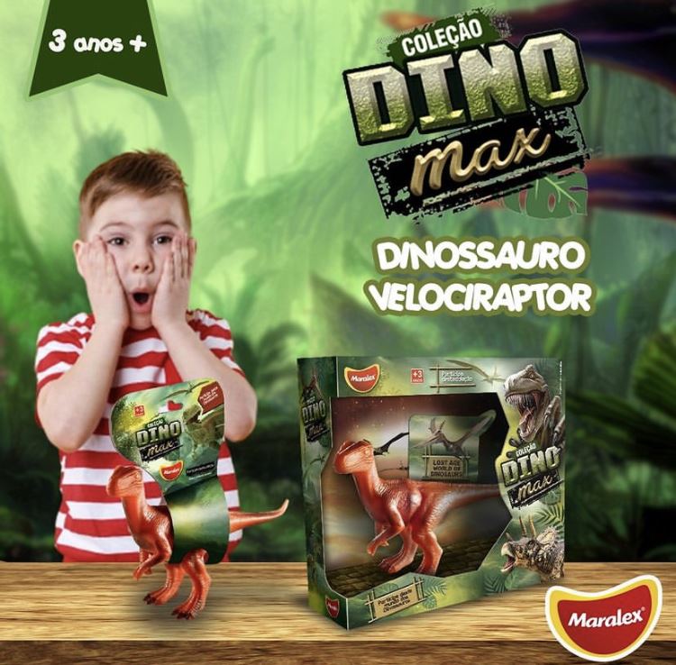 Coleção Dino Max - Velociraptor Cartela - Maralex - Broker Corporativo