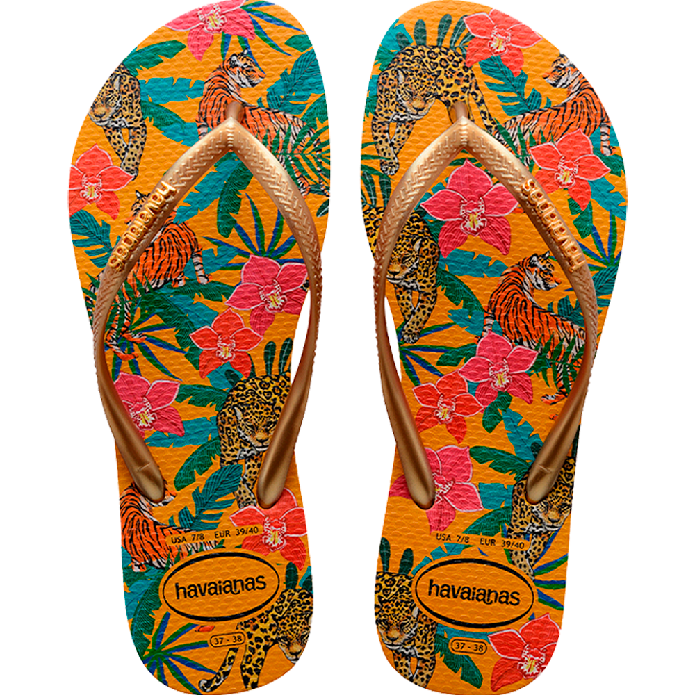 HAVAIANAS FEM. SLIM TROPICAL MOSTARDA 35/36 | 1 PAR - DISTRIBUIDORA ...