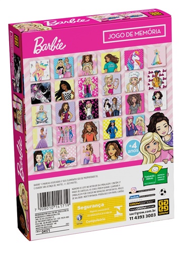 Jogo da Memória - Barbie - Grow - Broker Corporativo